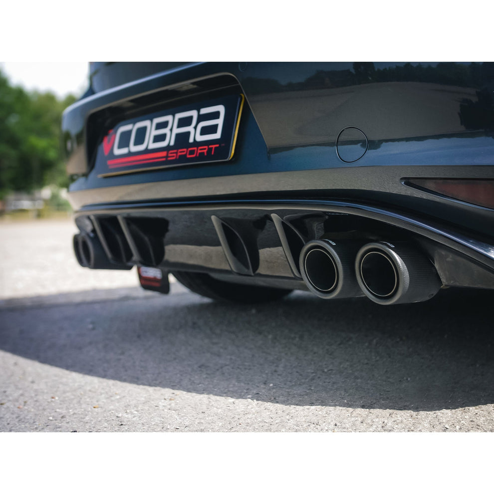 Rieger Gloss Black Quad Exit Rear Diffuser/Valance for VW Golf GTI Mk7 ...