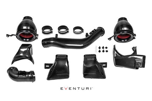 Eventuri V2 Carbon Fibre/Fiber Cold Air Intake Induction Kit w/ Sealed ...